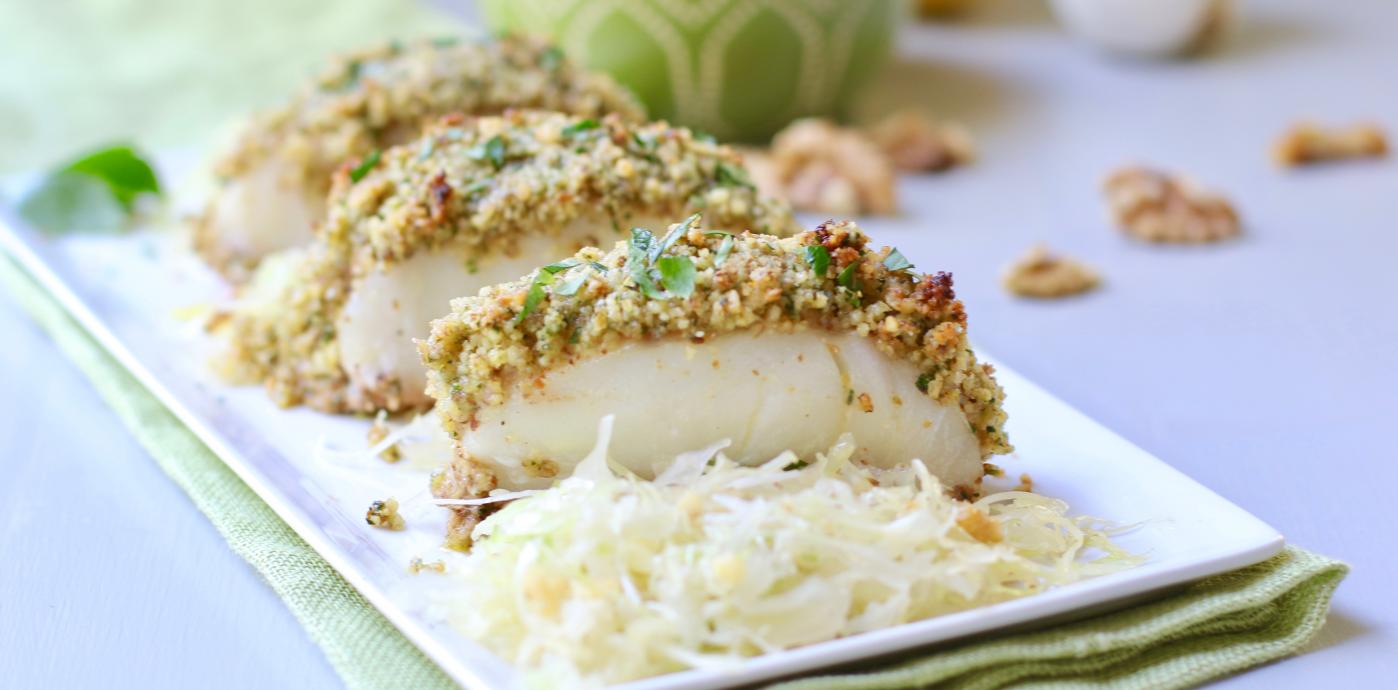 Crispy Walnut Cod with Walnut Tzatziki - OLDWAYS - Cultural Food ...