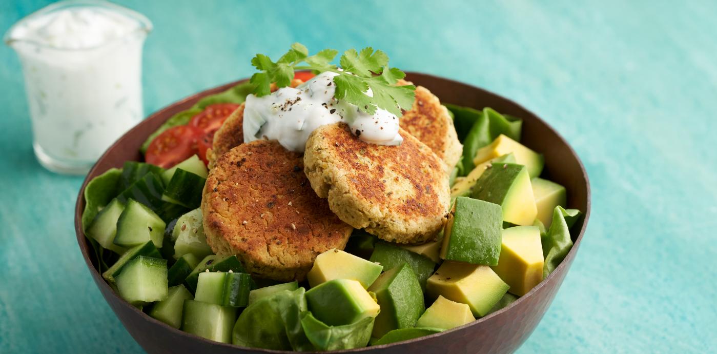 Mediterranean Falafel Bowl with Fresh Avocado - OLDWAYS - Cultural Food ...