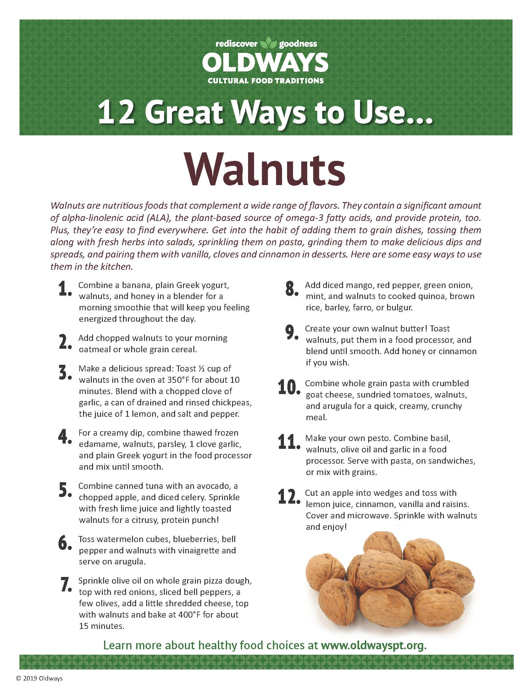 12 Great Ways to Use Walnuts - OLDWAYS - Cultural Food Traditions ...