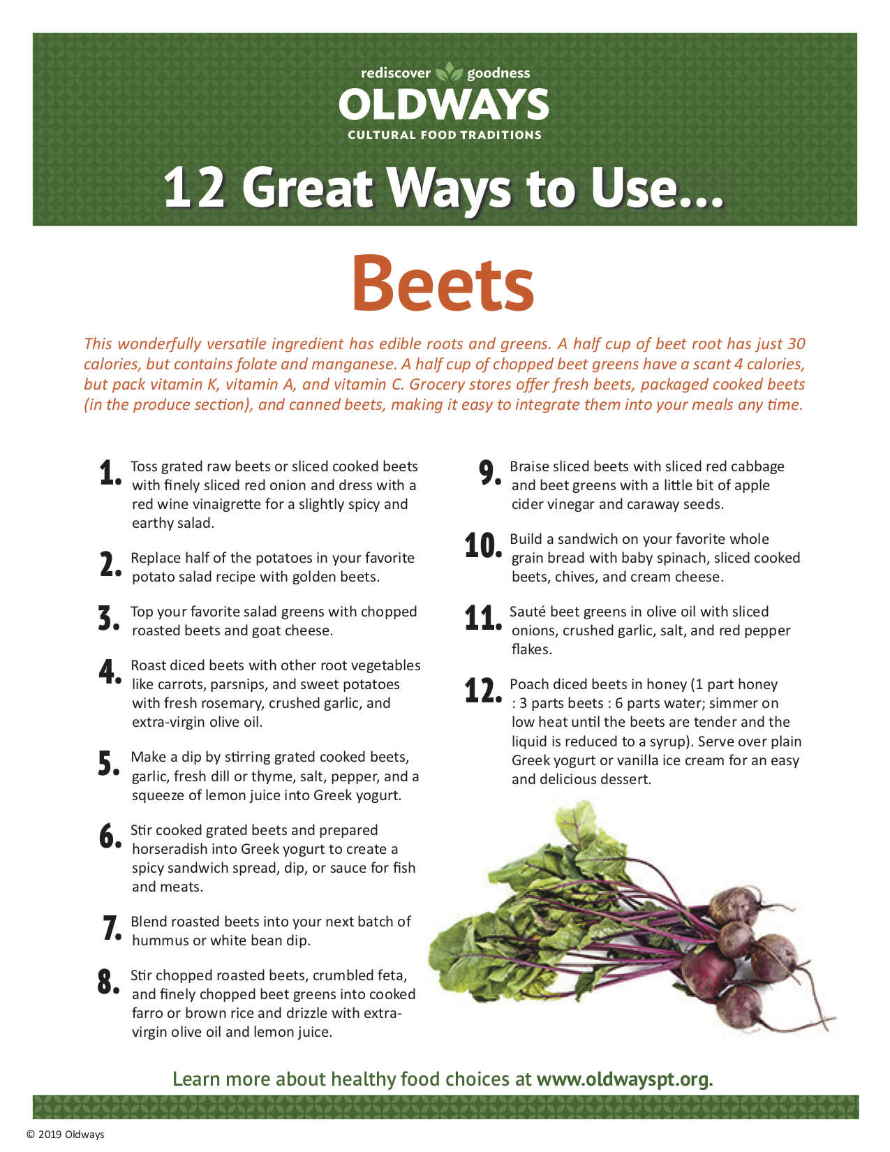 Beat the Heat with Humble Beets - OLDWAYS - Cultural Food Traditions ...